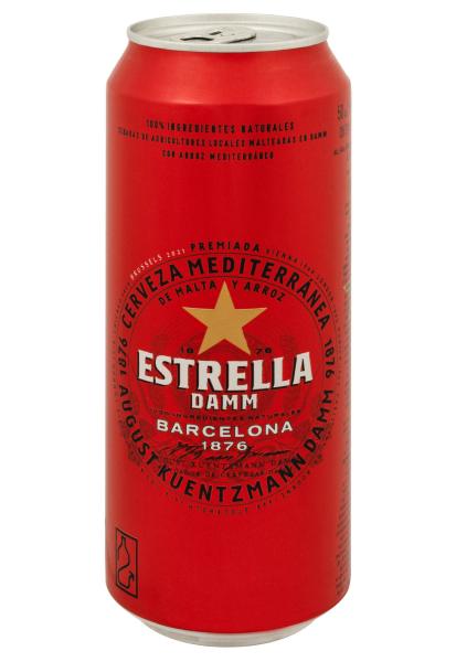 Купить Пиво Estrella Damm Barcelona 4,6% светлое ж/б 0.5 л онлайн в ...
